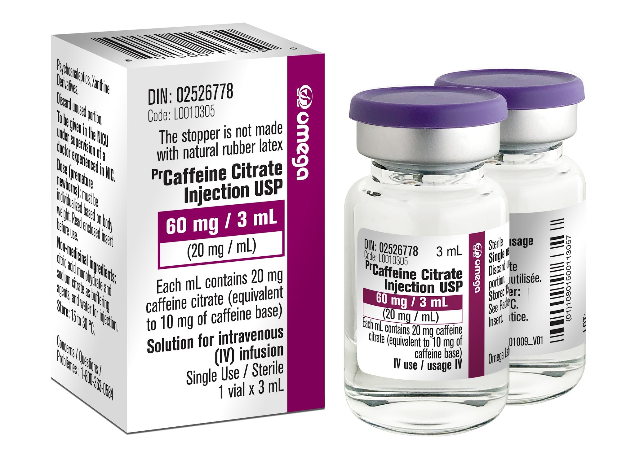 Caffeine Citrate Injection USP – Juno Pharma Canada