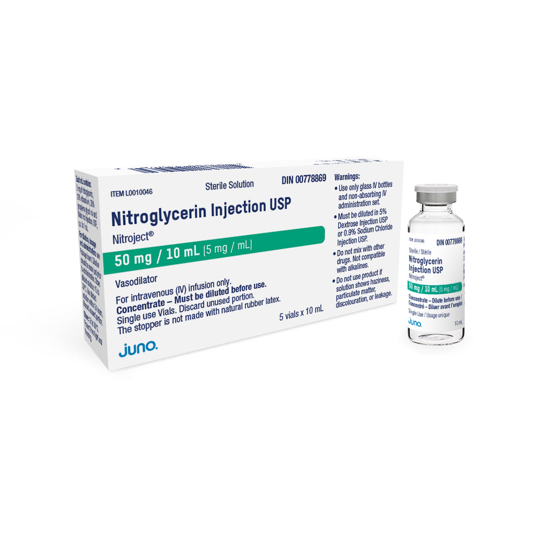 Nitroglycerin Injection USP – Juno Pharma Canada Inc.